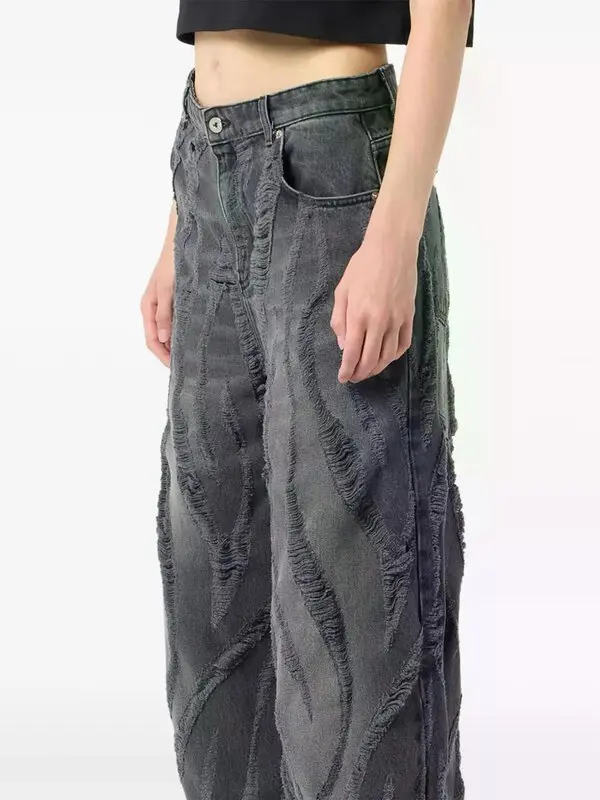 Blumarine Distressed Baggy Jeans