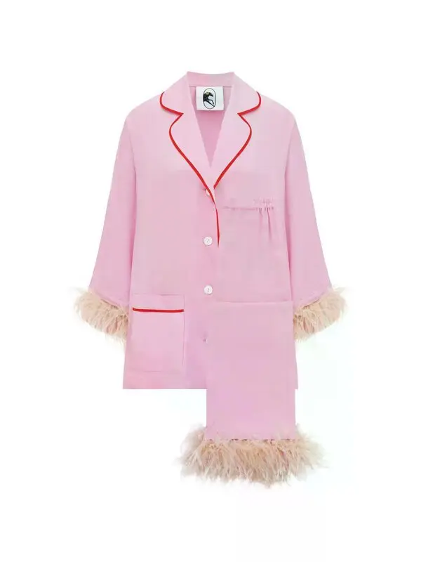 Sleeper Detachable-feathers Pajama Set - Pink