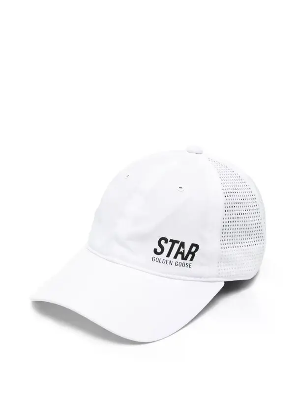 GOLDEN GOOSE Logo Cap - White