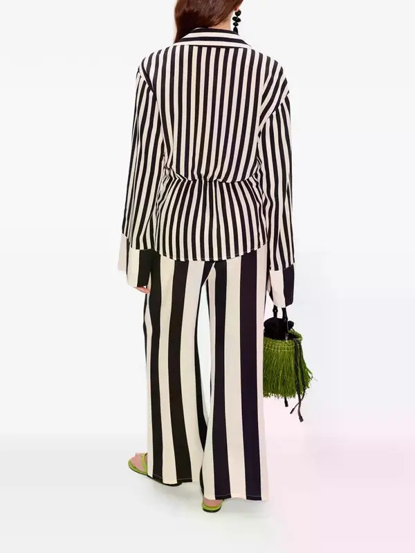SIMONMILLER Vietta Striped Blouse - Black