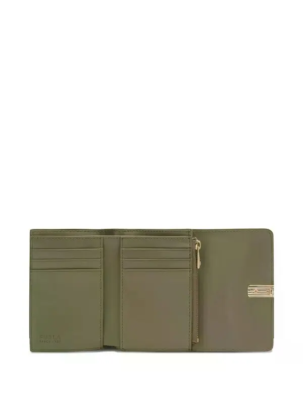 Furla Small Iride Grained Logo Wallet - Green
