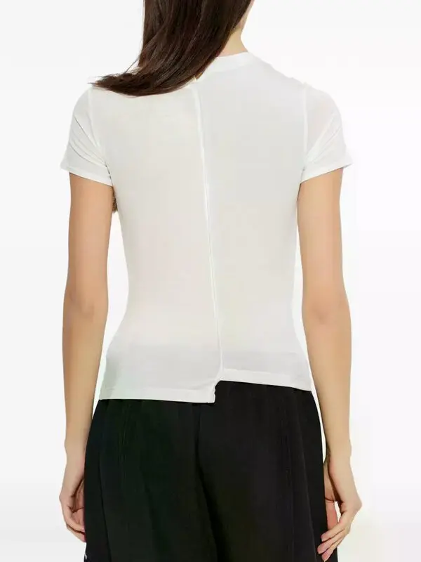 Y3 Zip-detail T-shirt - Neutrals