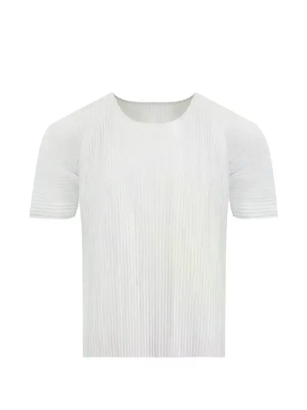 Issey Miyake Pleated Basic T-shirt - Grey