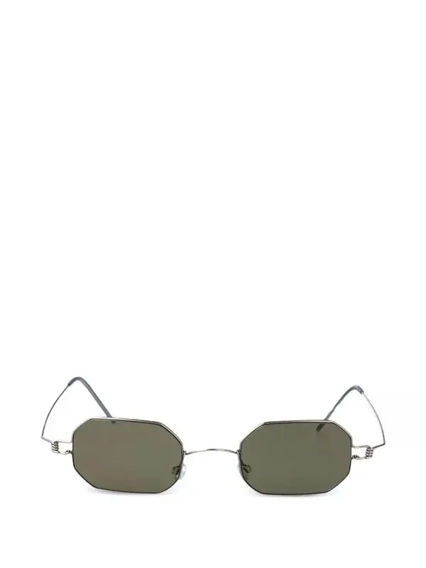 LINDBERG Air Rim Geometric-frame Sunglasses - Silver