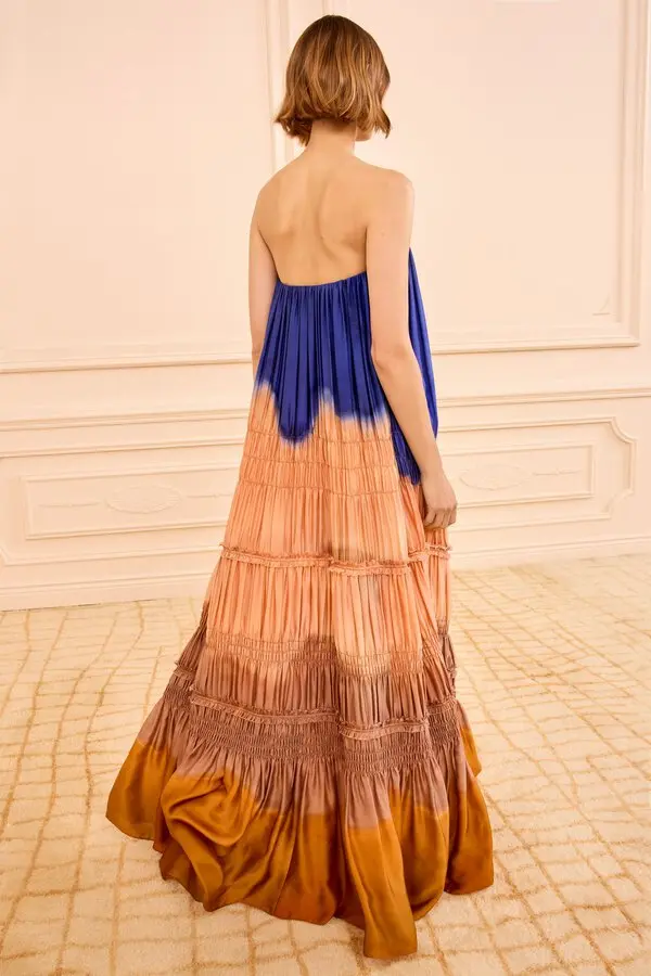 Ulla Johnson Veil Strapless Silk Gown - Moontide
