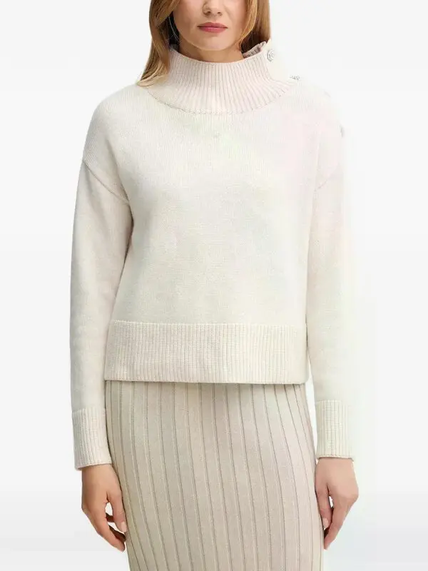 OUI Embellished High-neck Jumper