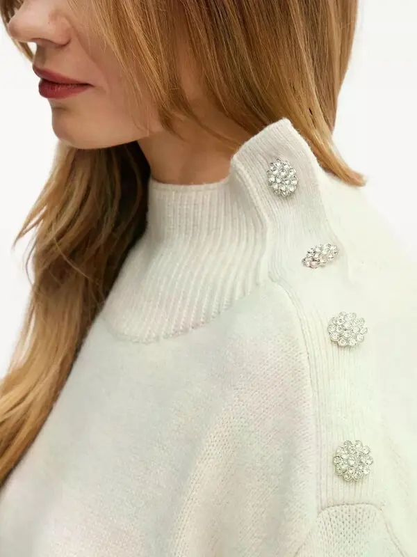 OUI Embellished High-neck Jumper