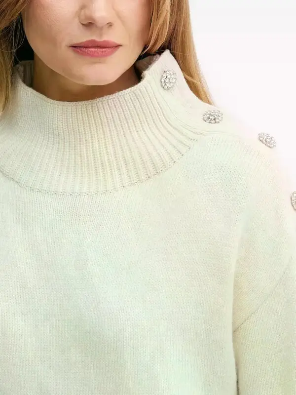OUI Embellished High-neck Jumper