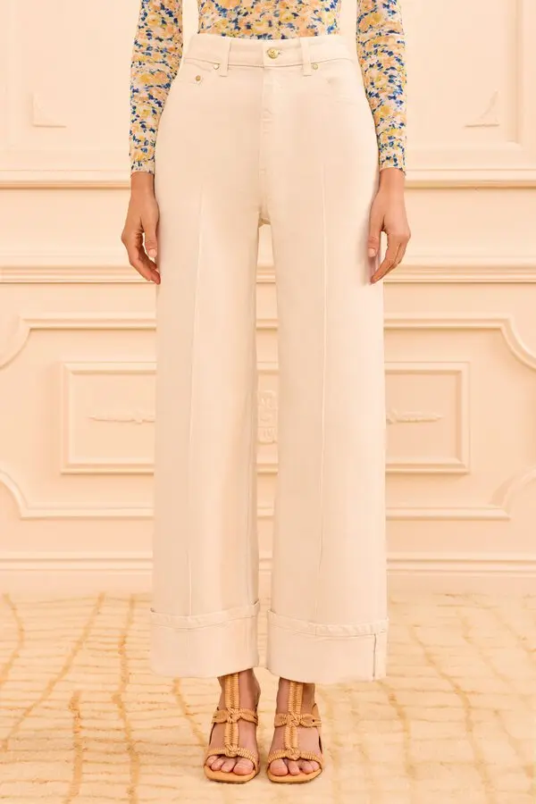 Ulla Johnson The Genevieve Pintuck Jean