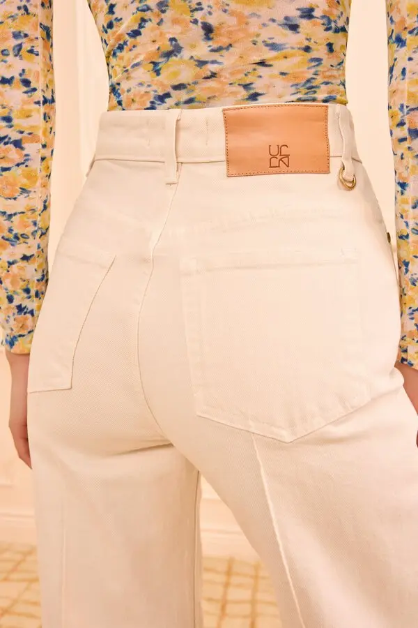 Ulla Johnson The Genevieve Pintuck Jean