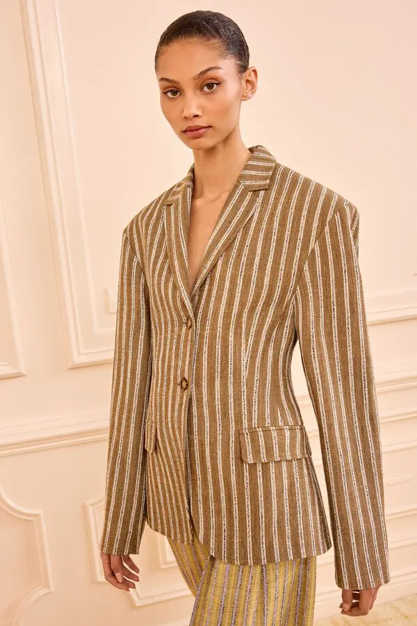 Ulla Johnson Matteo Tailored Blazer - Linum