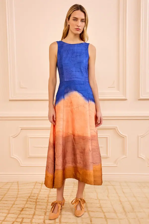 Ulla Johnson Georgia Satin Midi Dress - Moontide