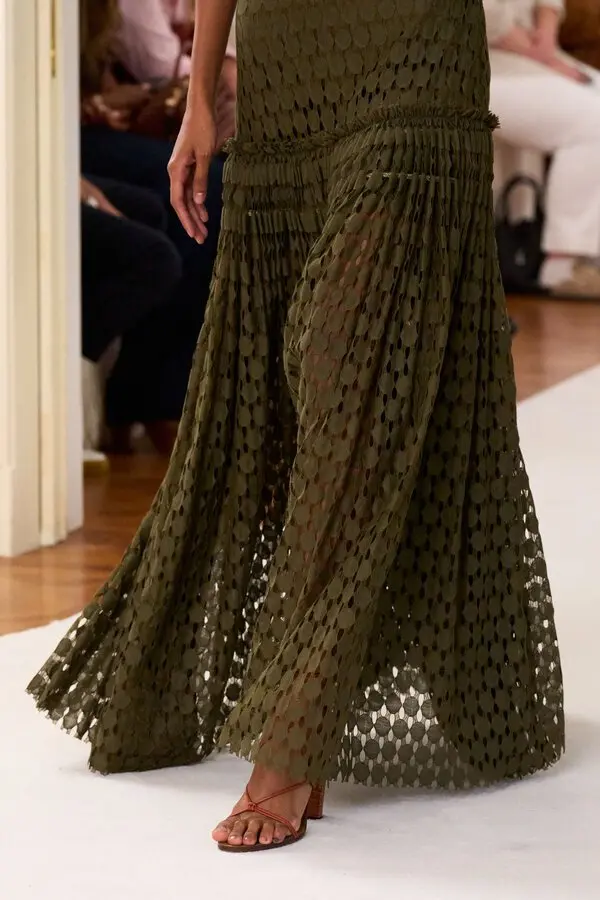 Ulla Johnson Aris Lace Maxi Skirt - Pine