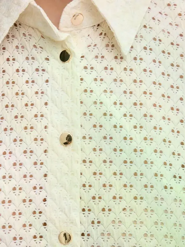 MARC AUREL Pierced Button Shirt