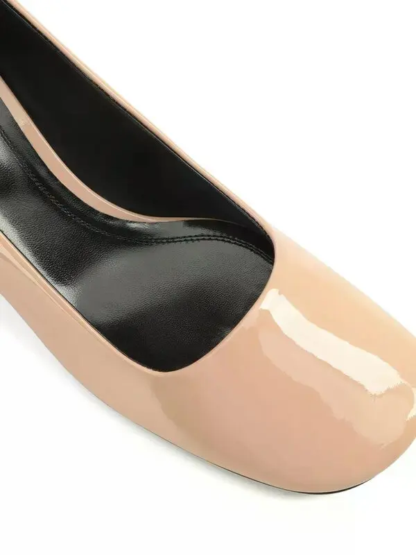 SERGIO ROSSI Convex Leather Pumps