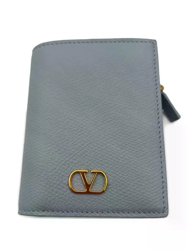 Valentino Garavani Logo-detail Wallet - Blue