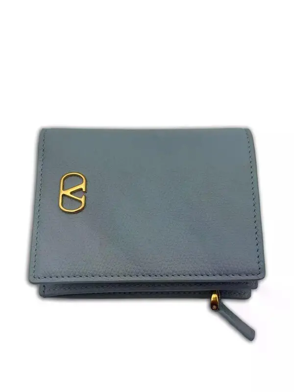 Valentino Garavani Logo-detail Wallet - Blue