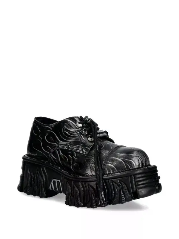 NEW ROCK Flame-print Platform Trainers