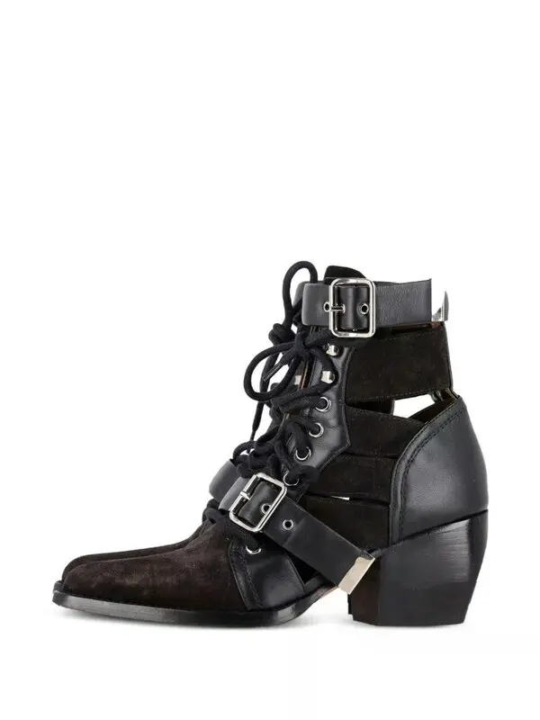 Chloé Rylee Cut-out Boots - Black