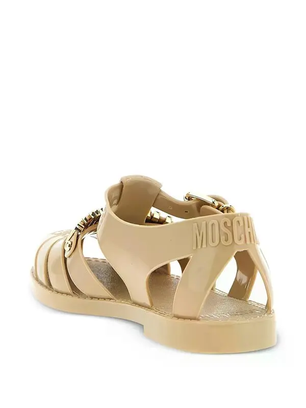 Moschino Logo Buckle Sandals