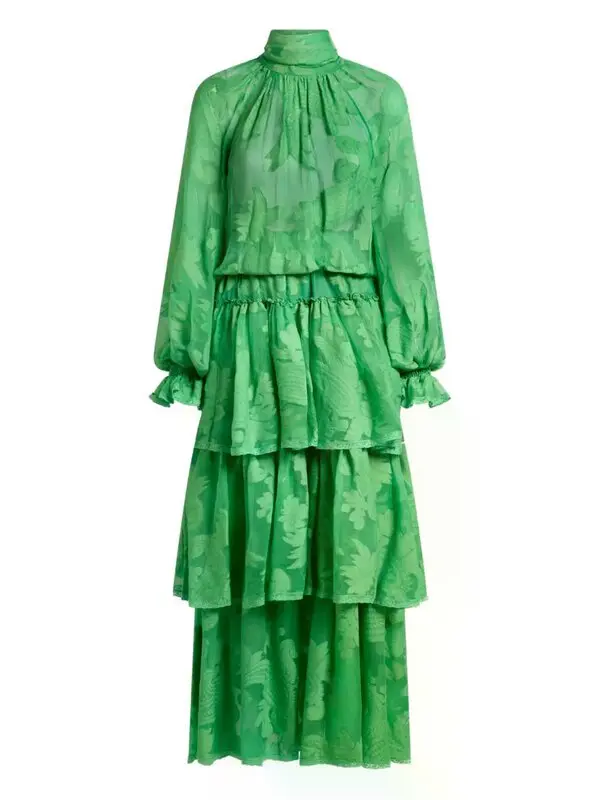 Etro Floral Paisley Jacquard Long Dress
