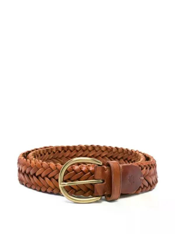 Dragon Diffusion 9ply Intreccio Braided Belt - Brown