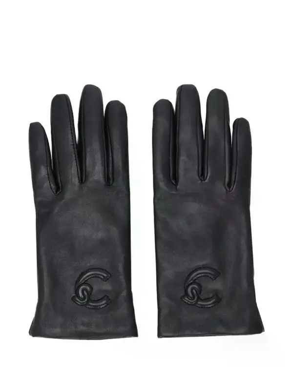 COCCINELLE Leather Gloves - Black