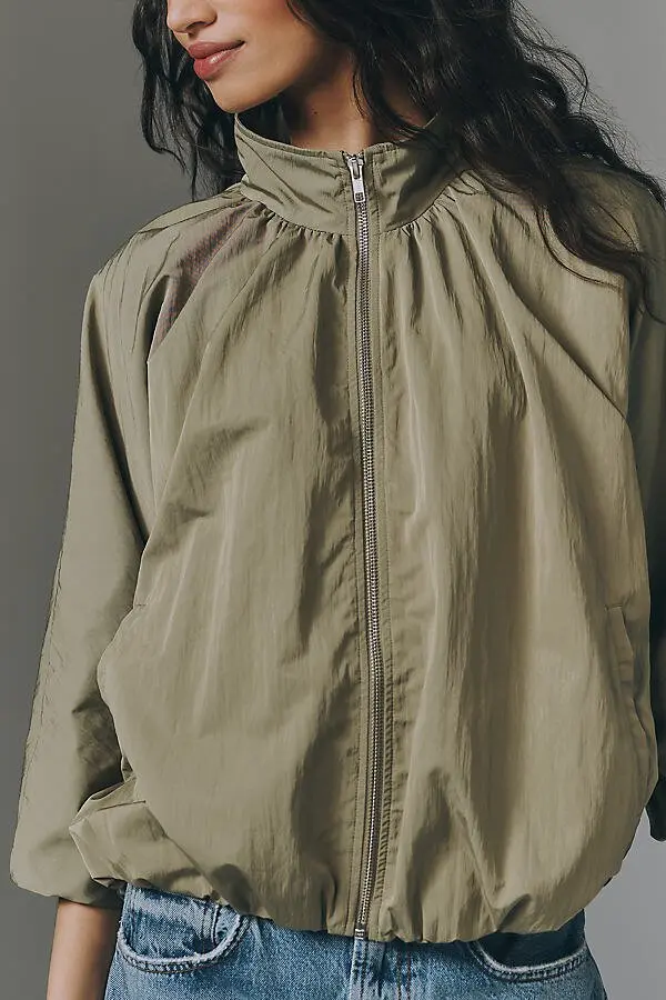 Anthropologie Funnel-neck Nylon Jacket