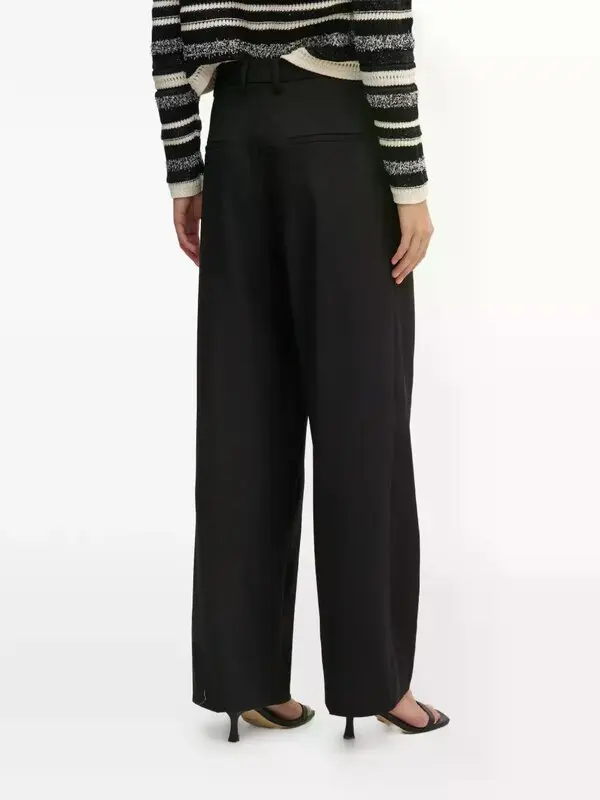 OUI Pleated Wide-leg Trousers