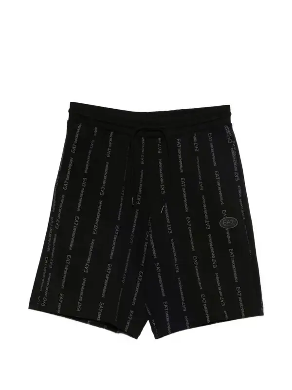 Emporio Armani Logo-print Shorts - Black