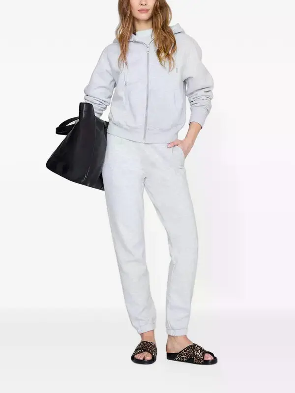 ANINE BING Stephen Logo-detail Track Pants - Grey