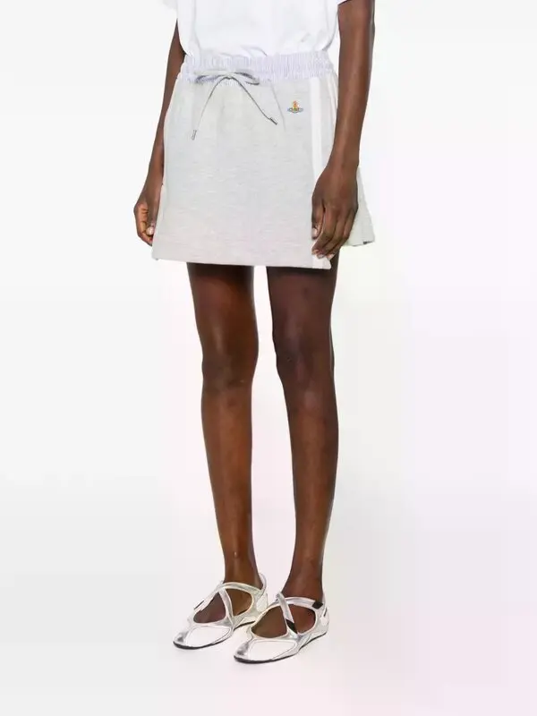 VIVIENNE WESTWOOD Stripe-waist Drawstring Mini Skirt