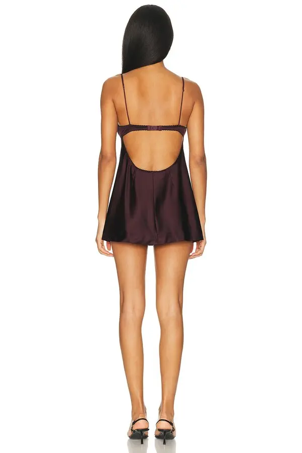 skims stretch satin dress Track Stretch Satin Dress - Pyrite - M at Skims