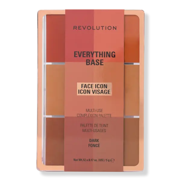 REVOLUTION BEAUTY Everything Base Face Icon Complexion Palette - Dark