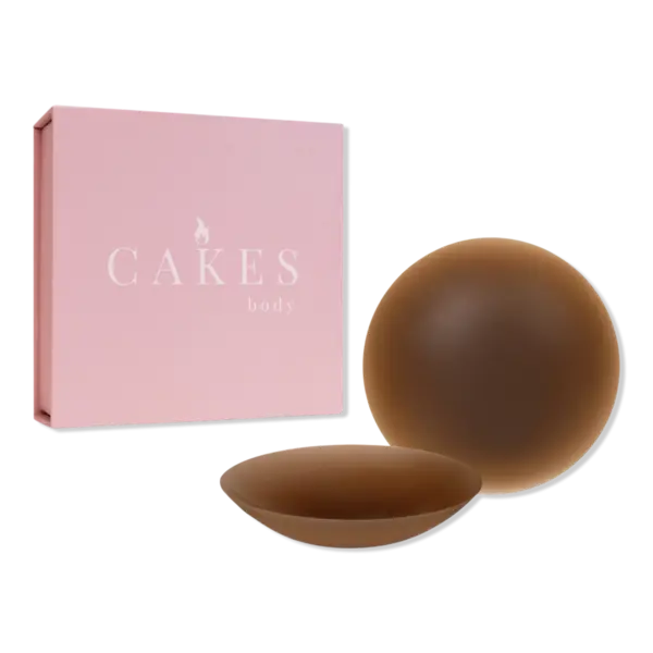 CAKES BODY Grippy Cakes Circles Non-adhesive Itty Bitty - Cocoa - Itty Bitty (aa-a)