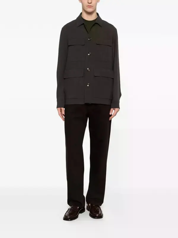 MONTECORE Asphalt Buttoned Jacket - Grey