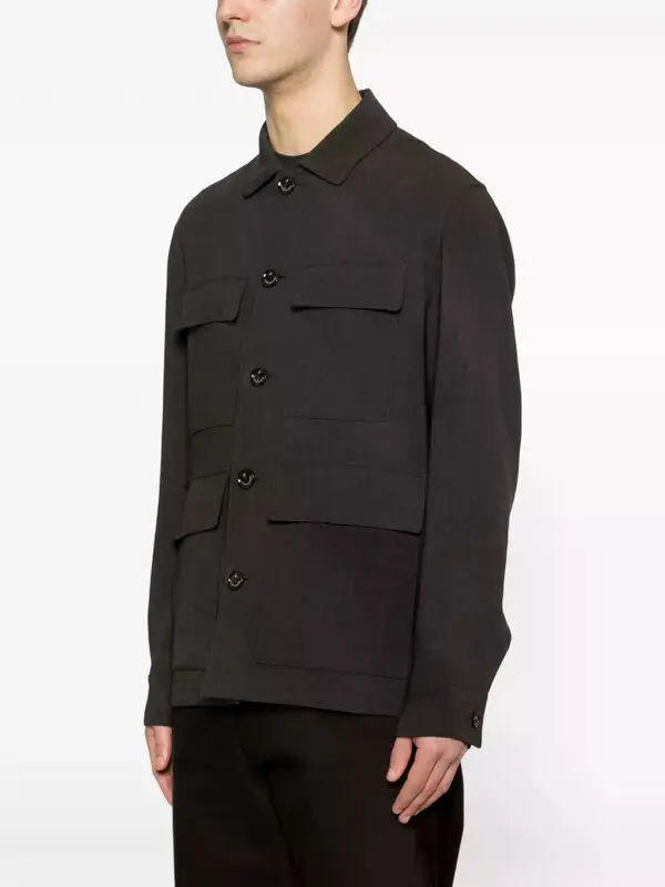 MONTECORE Asphalt Buttoned Jacket - Grey