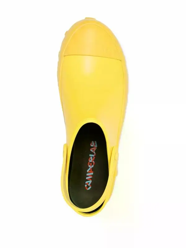 Camper Traktori Leather Clogs - Yellow