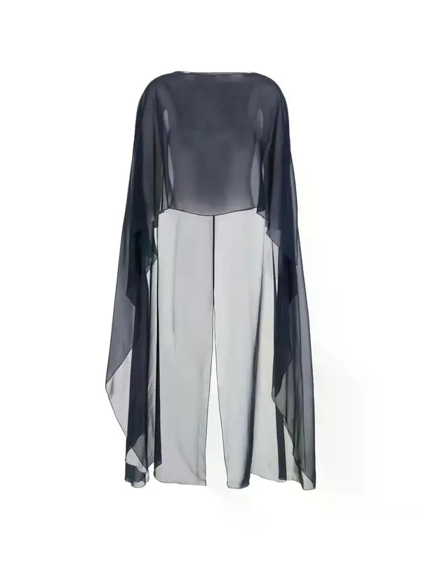 Antonelli Firenze Herve Draped Cape - Blue