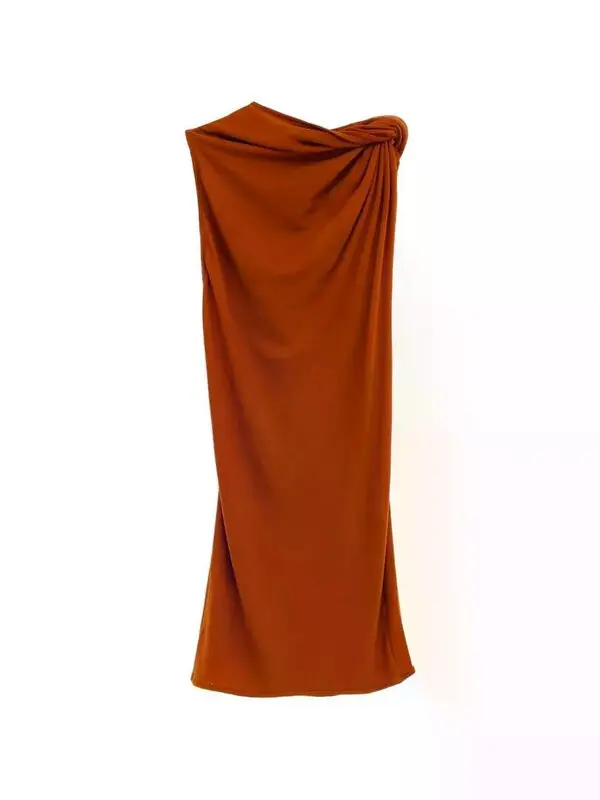 Atlein Knotted Top - Brown