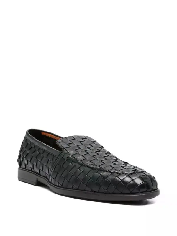 Santoni Woven Loafers