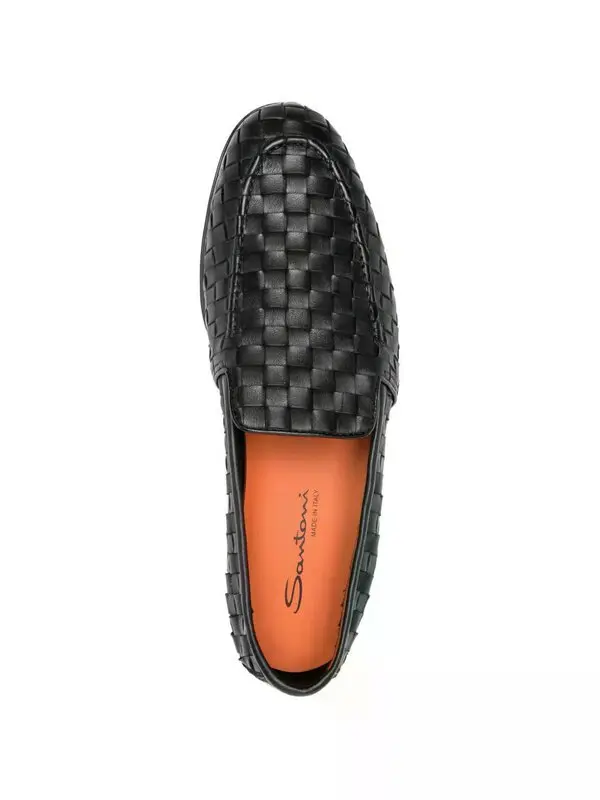 Santoni Woven Loafers