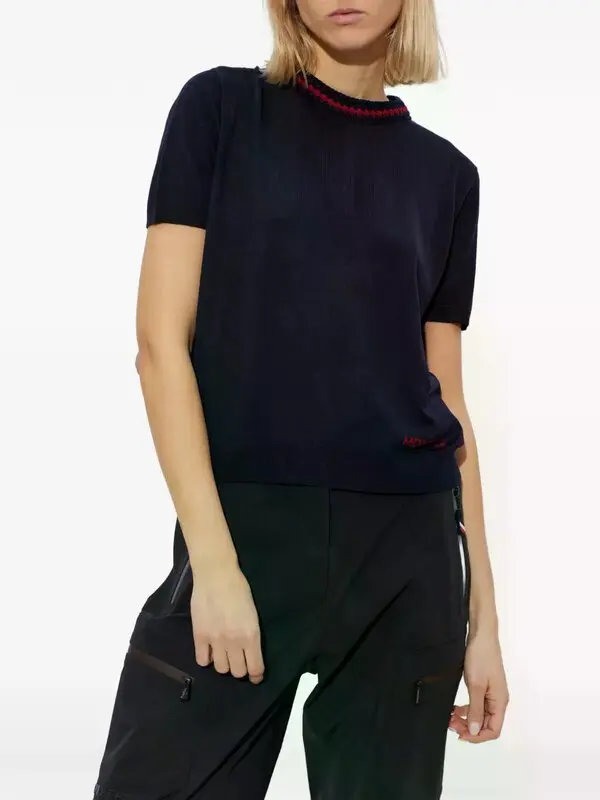 Moncler Short-sleeve Knitted T-shirt