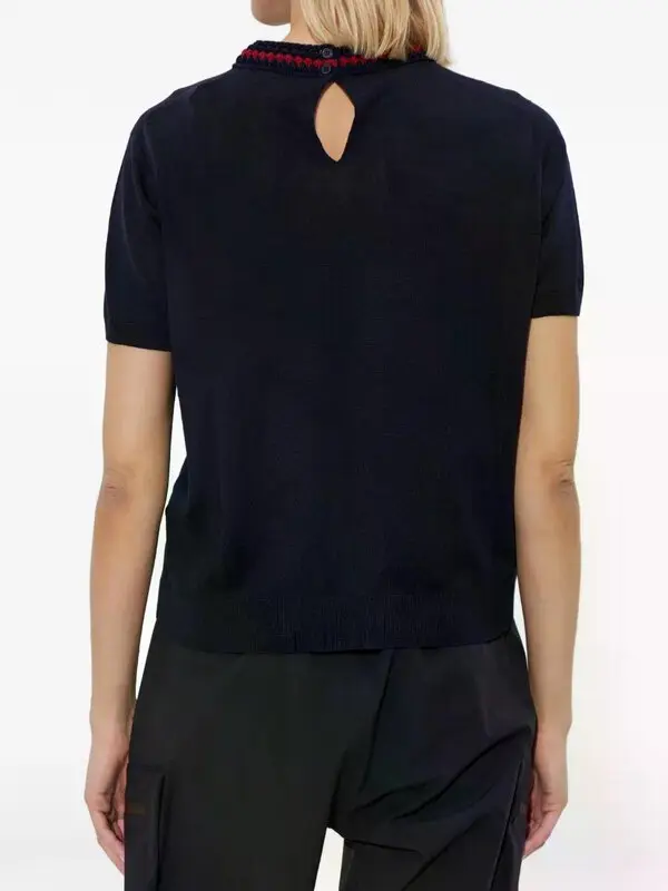 Moncler Short-sleeve Knitted T-shirt