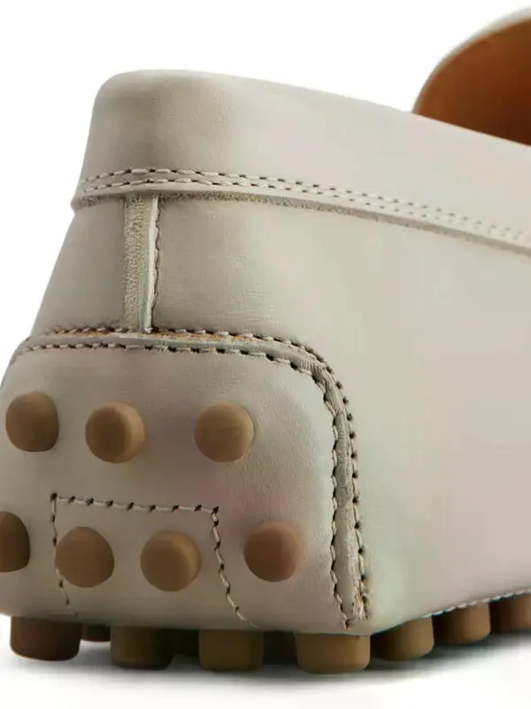 TOD'S Leather Loafers - White