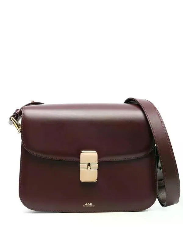 A.p.c. Grace Leather Shoulder Bag - Red
