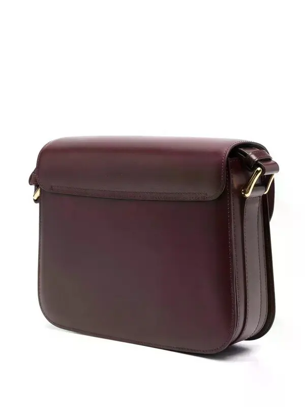 A.p.c. Grace Leather Shoulder Bag - Red