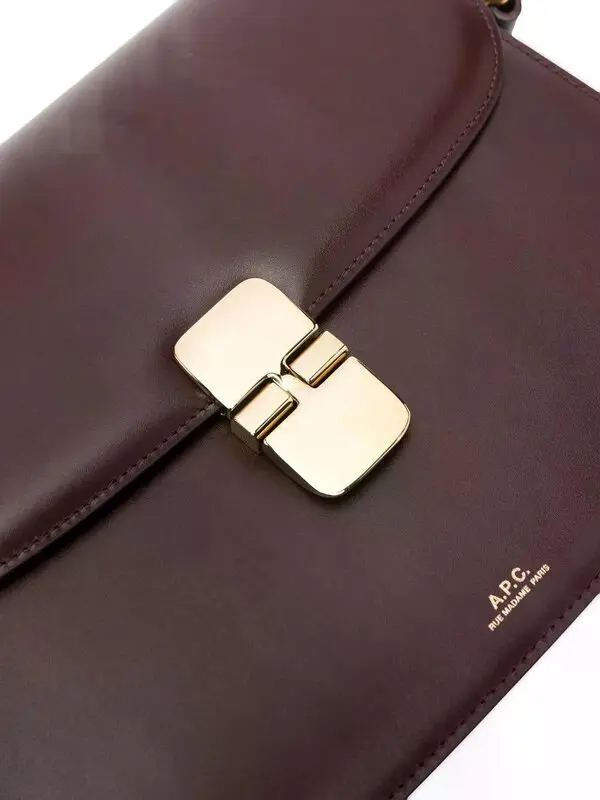 A.p.c. Grace Leather Shoulder Bag - Red