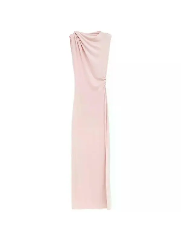 Atlein Draped Maxi Dress - Pink