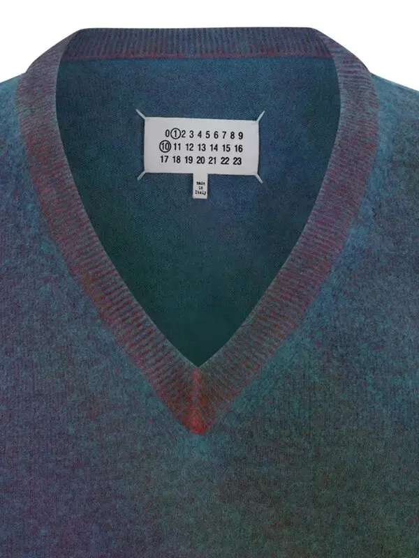 MAISON MARGIELA V-neck Virgin Wool Sweater